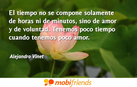 Frases de amor sobre Tiempo - Mobifriends