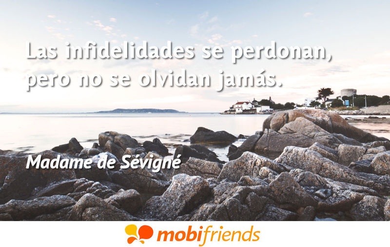 Las infidelidades se perdonan, pero no se... - Frases de amor